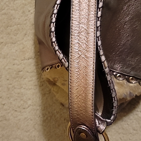 Treesje | Bags | Treesje Metallic Gold Rawhide Tote | Poshmark